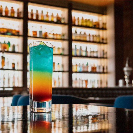 Electric Groove, Vibrant gin cocktail with electrifying blend of flavors