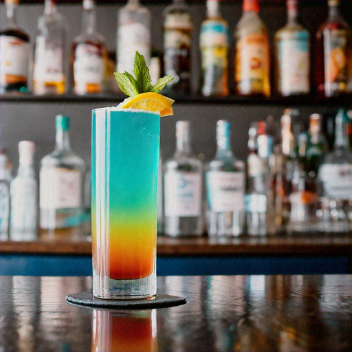 Electric Tides, Energetic cocktail with white rum, citrus, mint, and ...