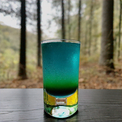 Elixir of the Enchanted Grove, Enchanted forest cocktail with mystical ...