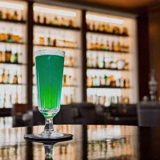 Emerald Elixir, Vibrant, herbaceous Irish whiskey cocktail with fresh ...