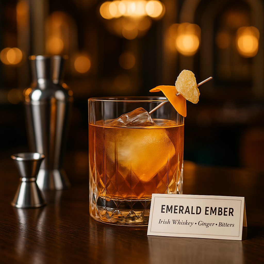 Emerald Ember Old Fashioned, Sophisticated twist on classic cocktail ...