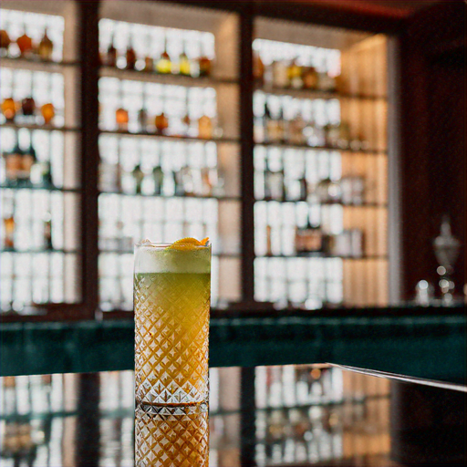 Emerald Ember, Comforting cocktail with Irish whiskey, apple, and spice