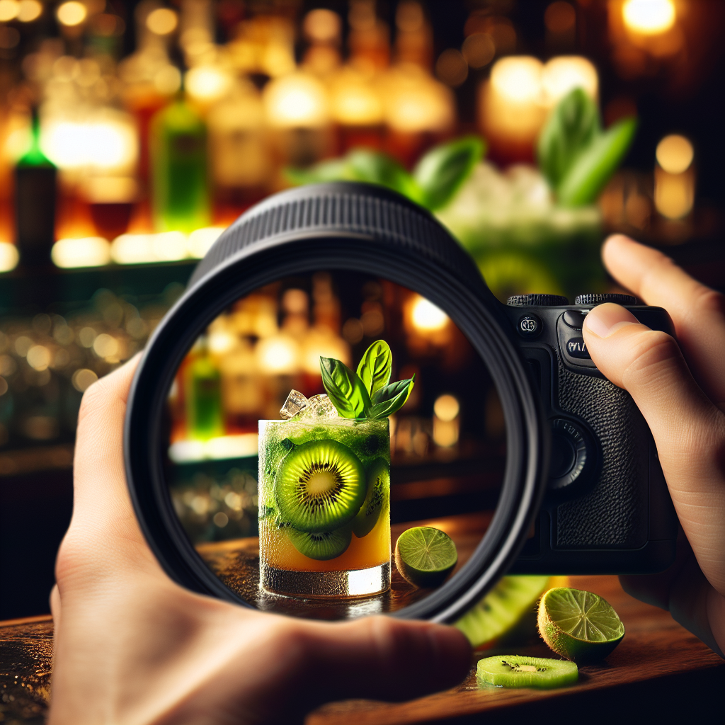 Emerald Isle Elixir, Vibrant Irish whiskey cocktail with kiwi, basil ...