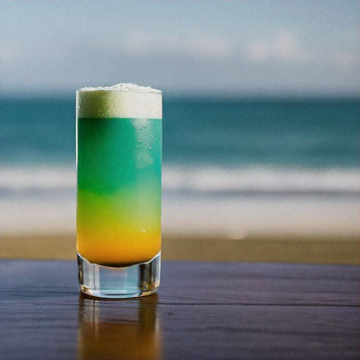 Emerald Silk Sour, Vibrant, refreshing cocktail with Midori, rum, yuzu ...
