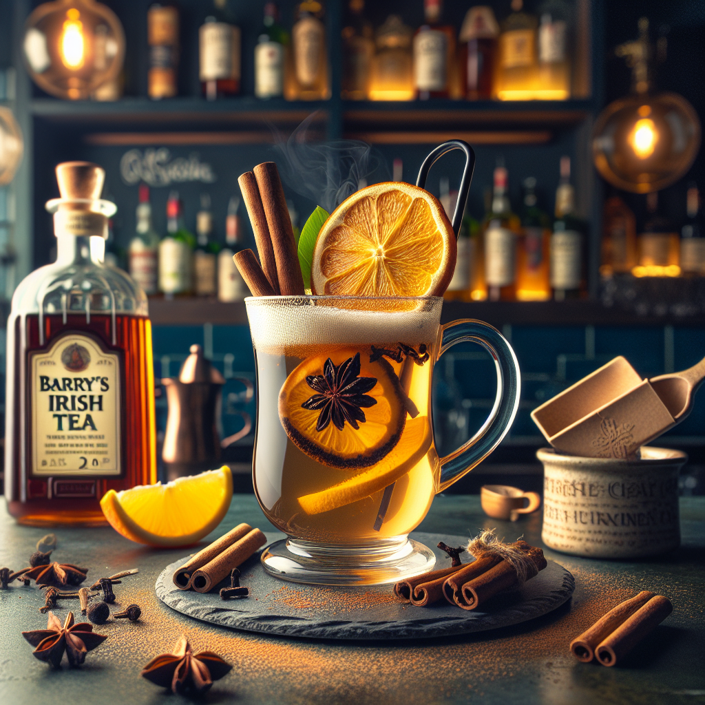 Emerald Winter Elixir, Cozy Irish winter mocktail with tea, spices, and ...