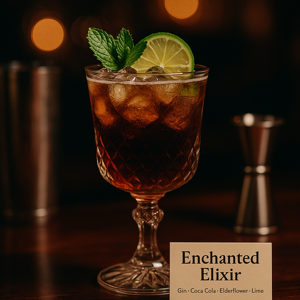 Enchanted Elixir, Enchanted Elixir cocktail with mystical botanical ...