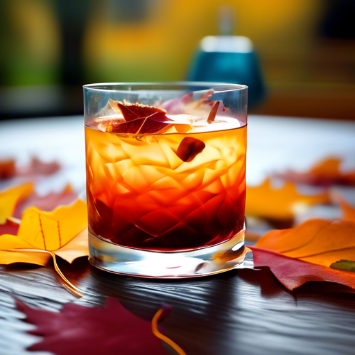 Fallen Leaves, Rich, warming cocktail with hint of fruitiness