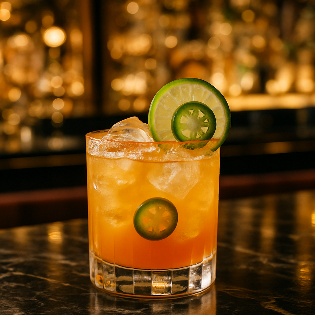 Fiery Agave Breeze, Spicy twist on classic margarita with citrus and ...