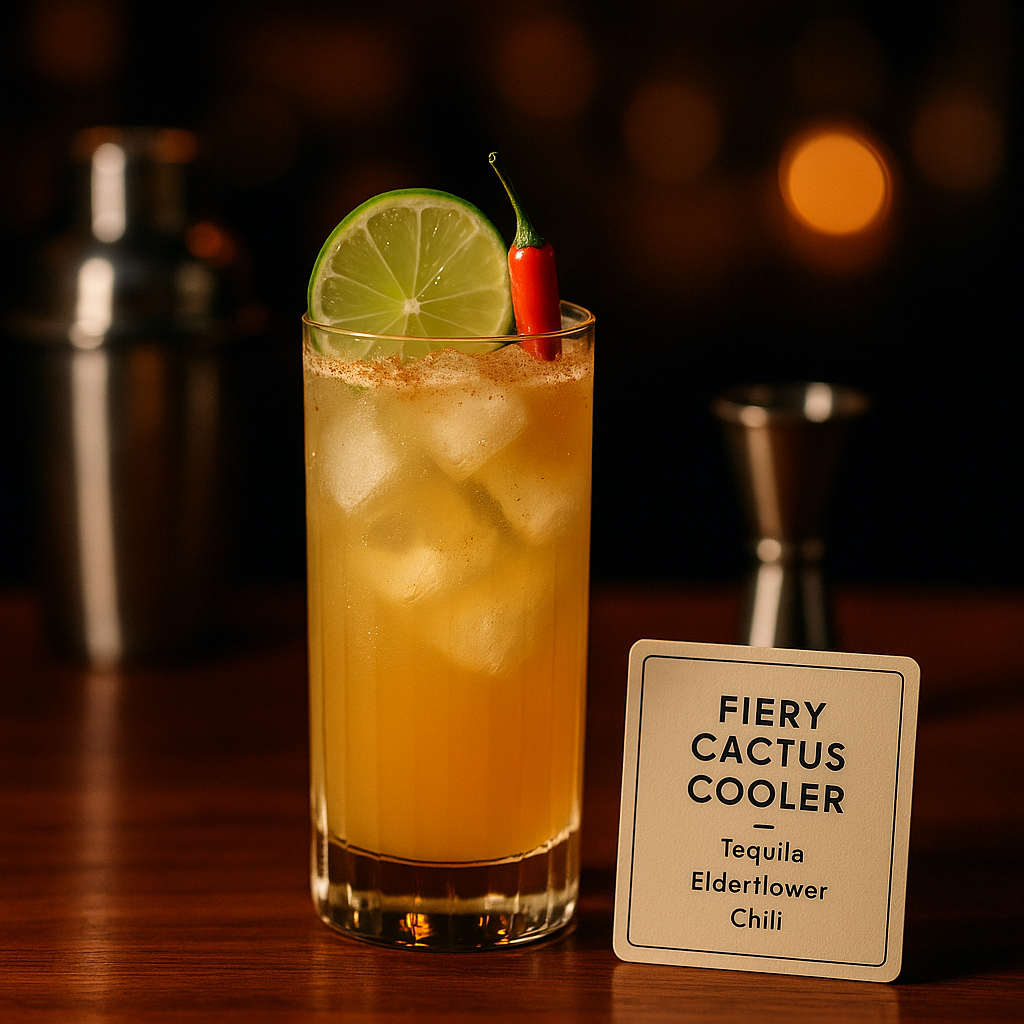 Fiery Cactus Cooler, Bold, invigorating cocktail with tequila ...