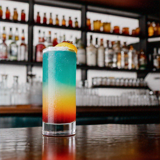 Frostbite Fiesta, Vibrant winter cocktail with blanco tequila and ...