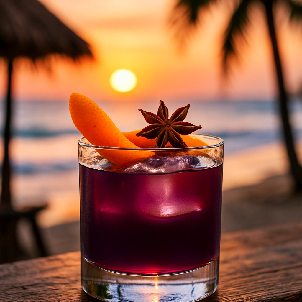 Galactic Rhapsody, Bold cocktail with aged spirits, citrus twist, and ...