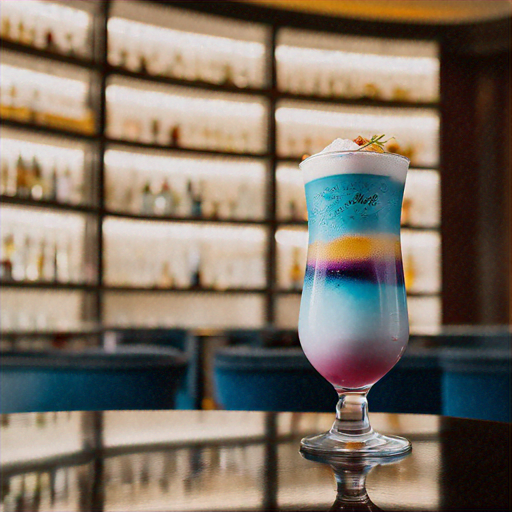 Galactic Dream Shake, Vibrant Galaxy Swirl Cosmic Shake cocktail