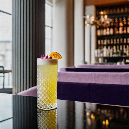 Gin & Blossom Breeze, Refreshing gin cocktail with lemon and ...