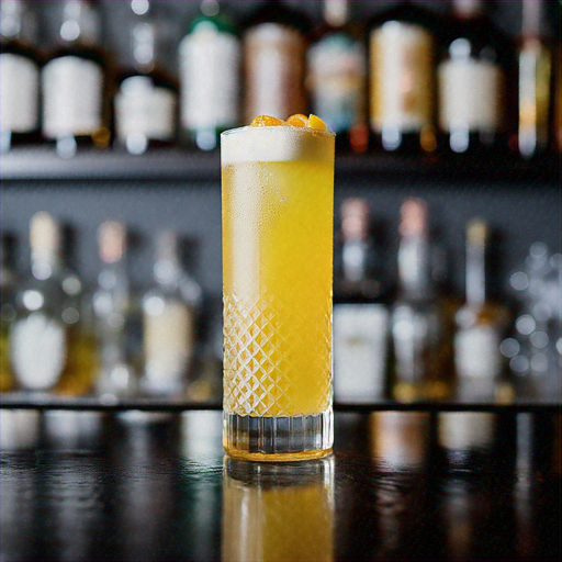Golden Citrus Fizz, Refreshing citrus cocktail with limoncello and ...