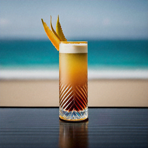 Golden Oasis, Vibrant, exotic cocktail with Casamigos Añejo tequila and ...