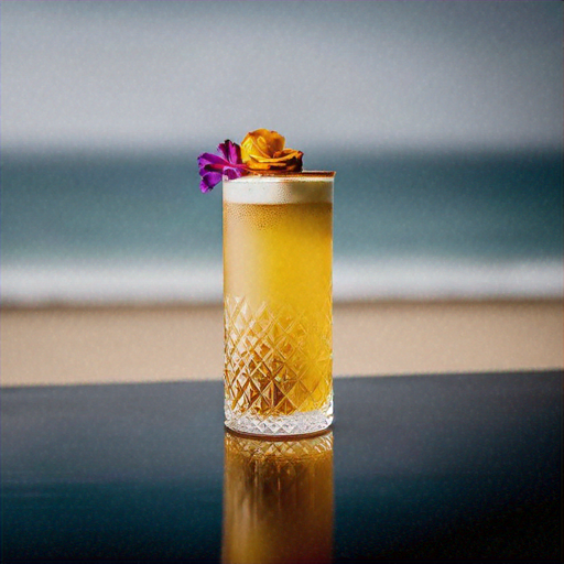 Golden Rose Elixir, Luxurious cocktail with floral elegance, spice, and ...