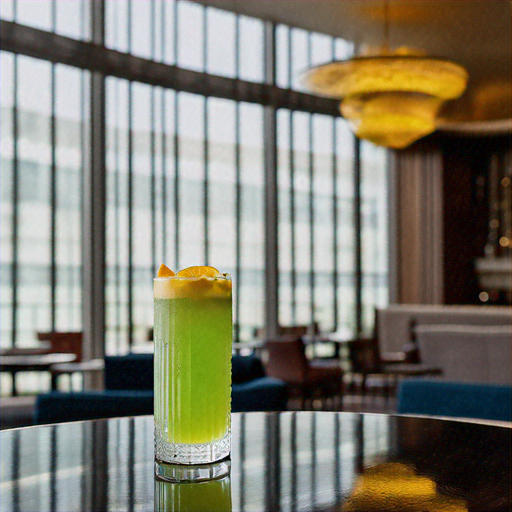 Green Gaia Fizz, Refreshing, eco-inspired cocktail with seasonal fruits