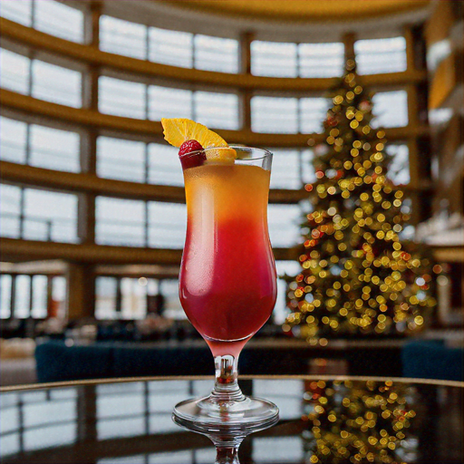 Holly Jolly Sleigh Ride, Festive winter cocktail with spiced rum ...