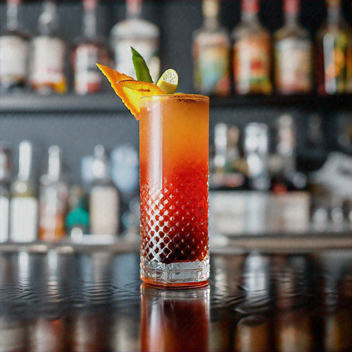 Inferno Breeze, Spicy, refreshing cocktail with rum, jalapeños, lime ...