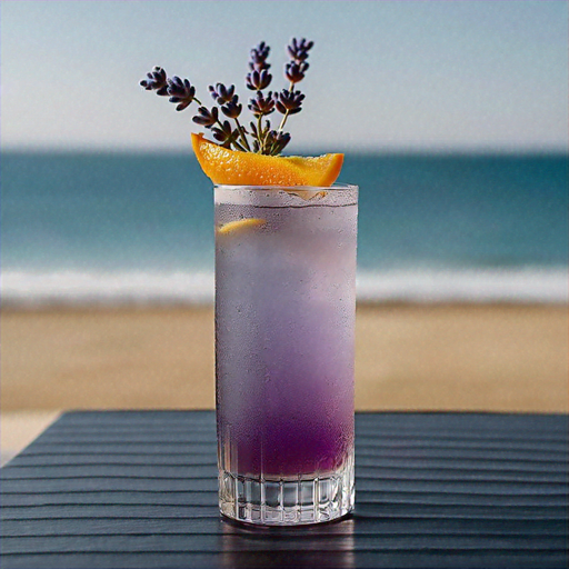 Lavender Grove Spritzer, Refreshing lavender grape spritzer cocktail
