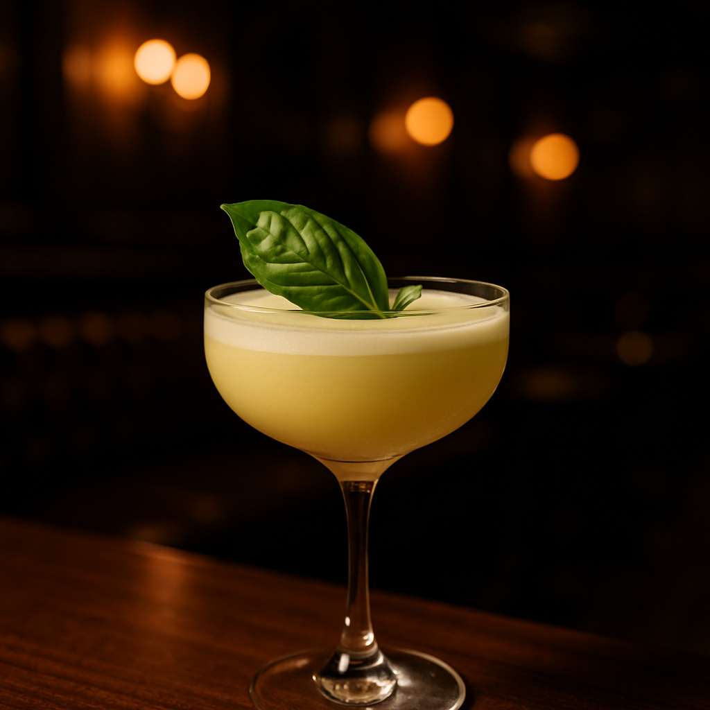 Lemon Basil Dream, Refreshing, sophisticated cocktail with creamy ...