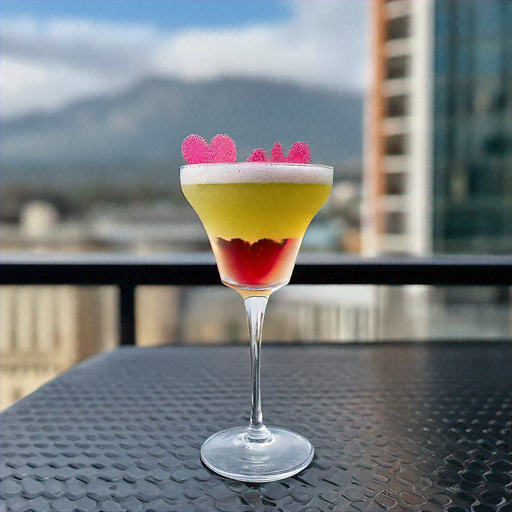 Love's Elixir, Romantic cocktail with floral and fruity notes