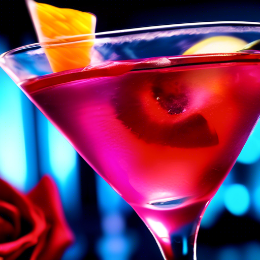 Love's Whisper Martini, Luxurious Valentine's Day martini with sweet ...