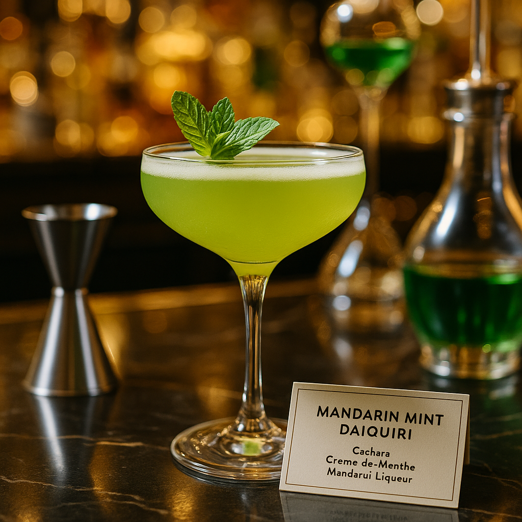 Mandarin Mint Daiquiri, Mandarin Mint Daiquiri, a vibrant twist on ...