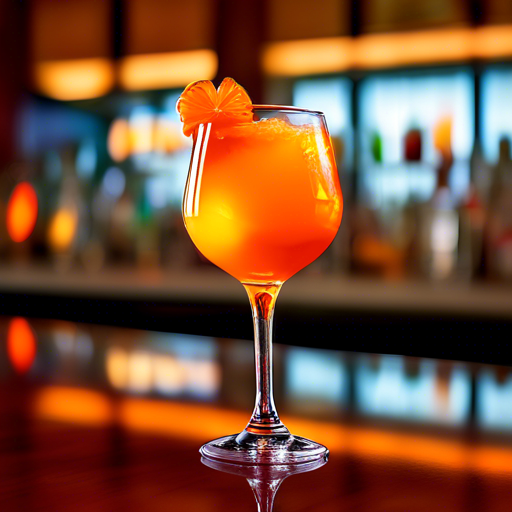 Mandarin Sunset, Vibrant cocktail with mandarin, elderflower, and ...