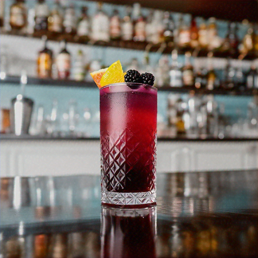 Midnight Berry Whisper, Vibrant, sophisticated cocktail with berries ...