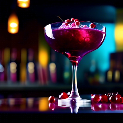 Midnight Berry Whisper, Rich blackcurrant and pomegranate gin cocktail ...