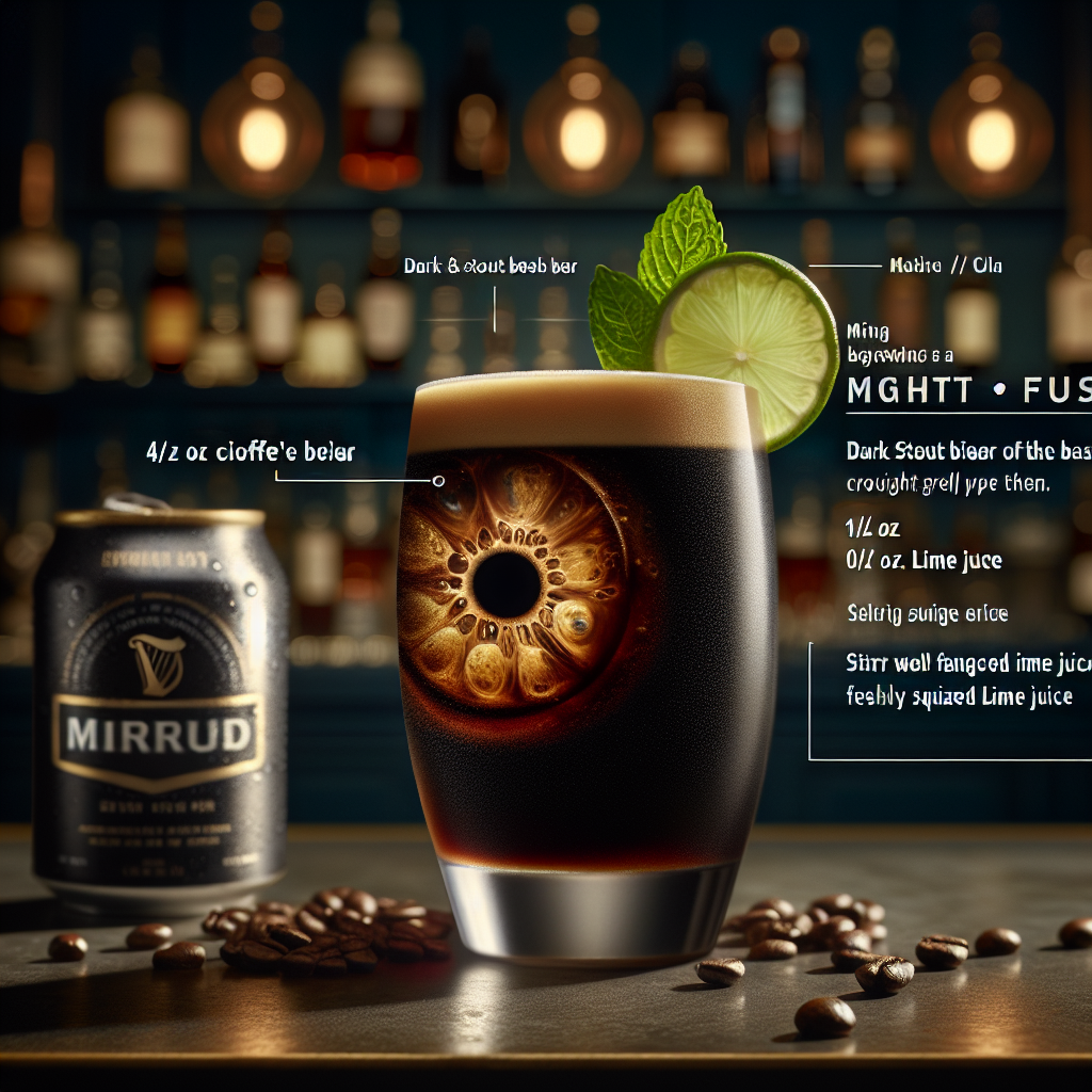 Midnight Brew Fusion, Rich stout beer meets refreshing cola with citrus twist