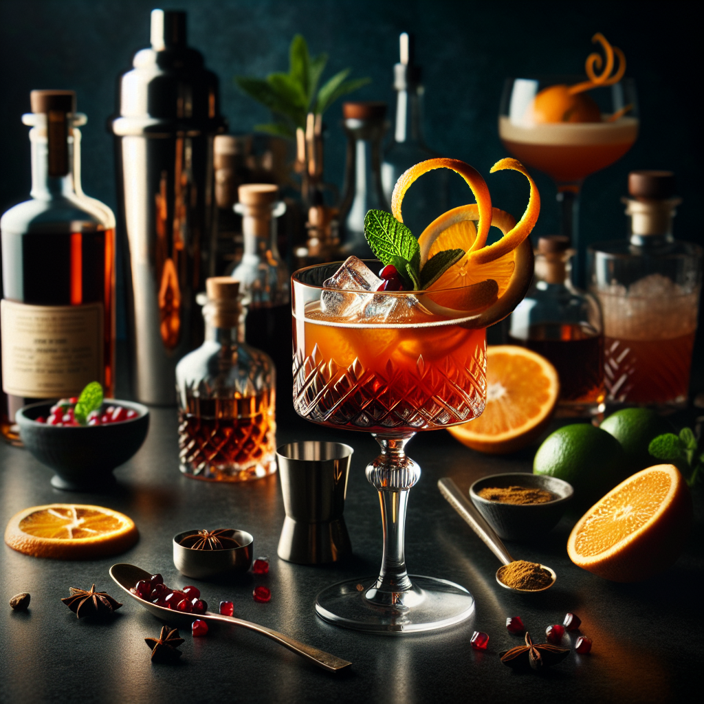 Midnight Citrus Tango, Harmonious blend of dark rum and vibrant citrus ...