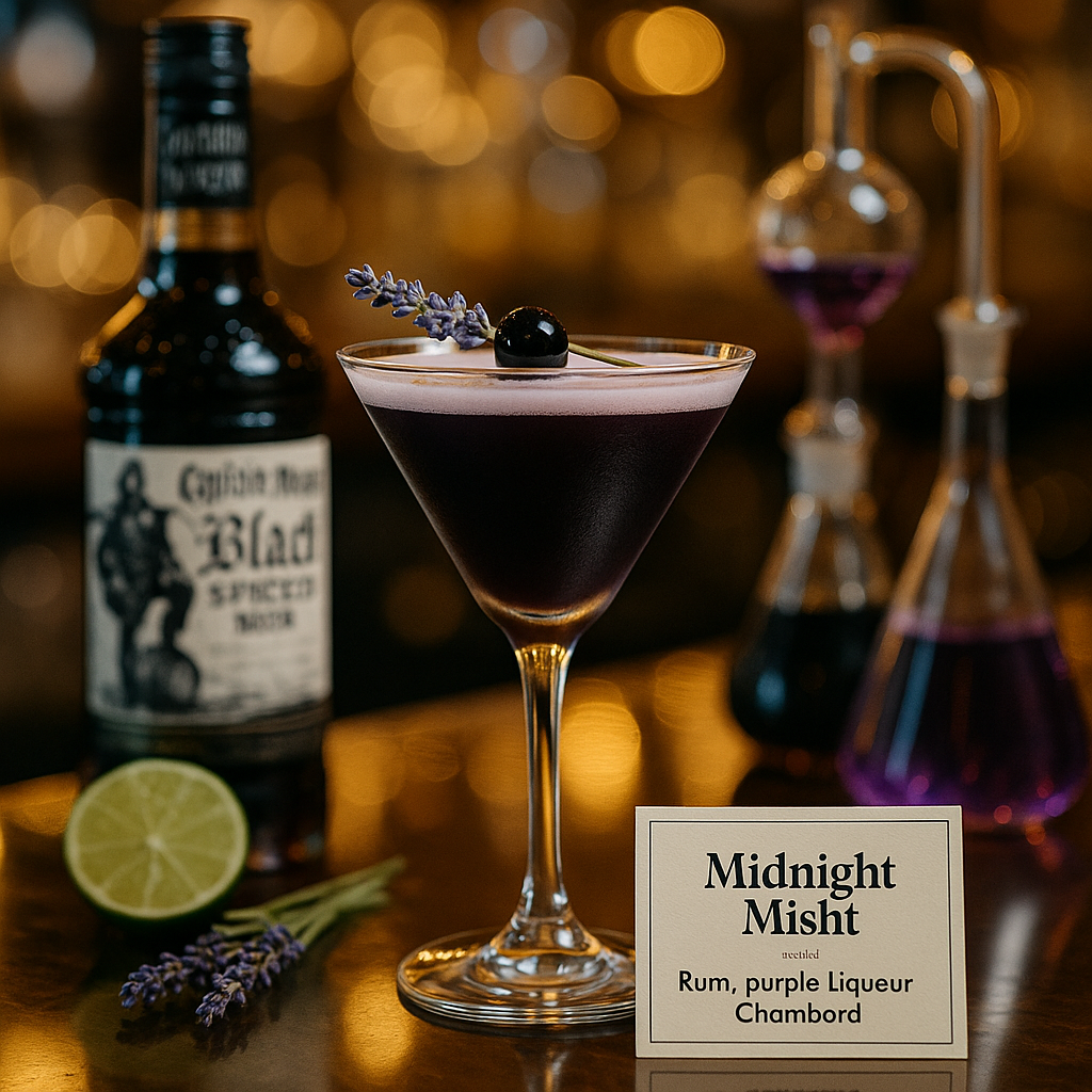 Midnight Misfit, Mysterious gothic-inspired cocktail for intrigue and ...