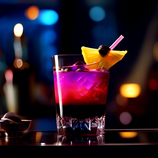 Midnight Romance, Seductive cocktail with dark chocolate and cherry flavors
