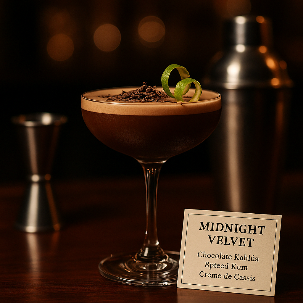 Midnight Velvet, Rich, indulgent Midnight Velvet cocktail with ...