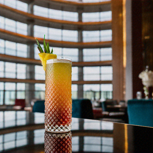 Mole Pineapple Elixir, Tropical cocktail with pineapple juice and mole ...