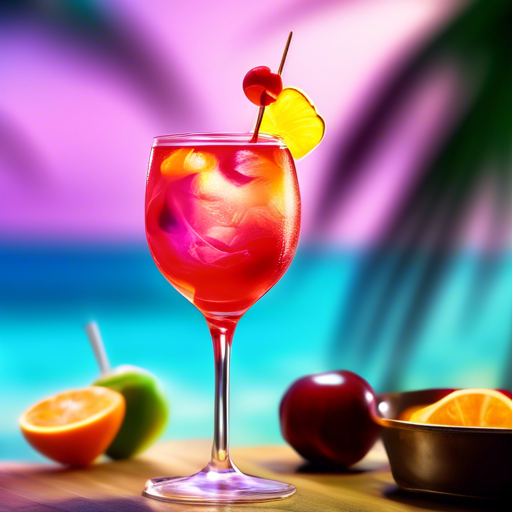 Mystic Cherry Tree, Enchanting cocktail with cherry, almond, and floral ...