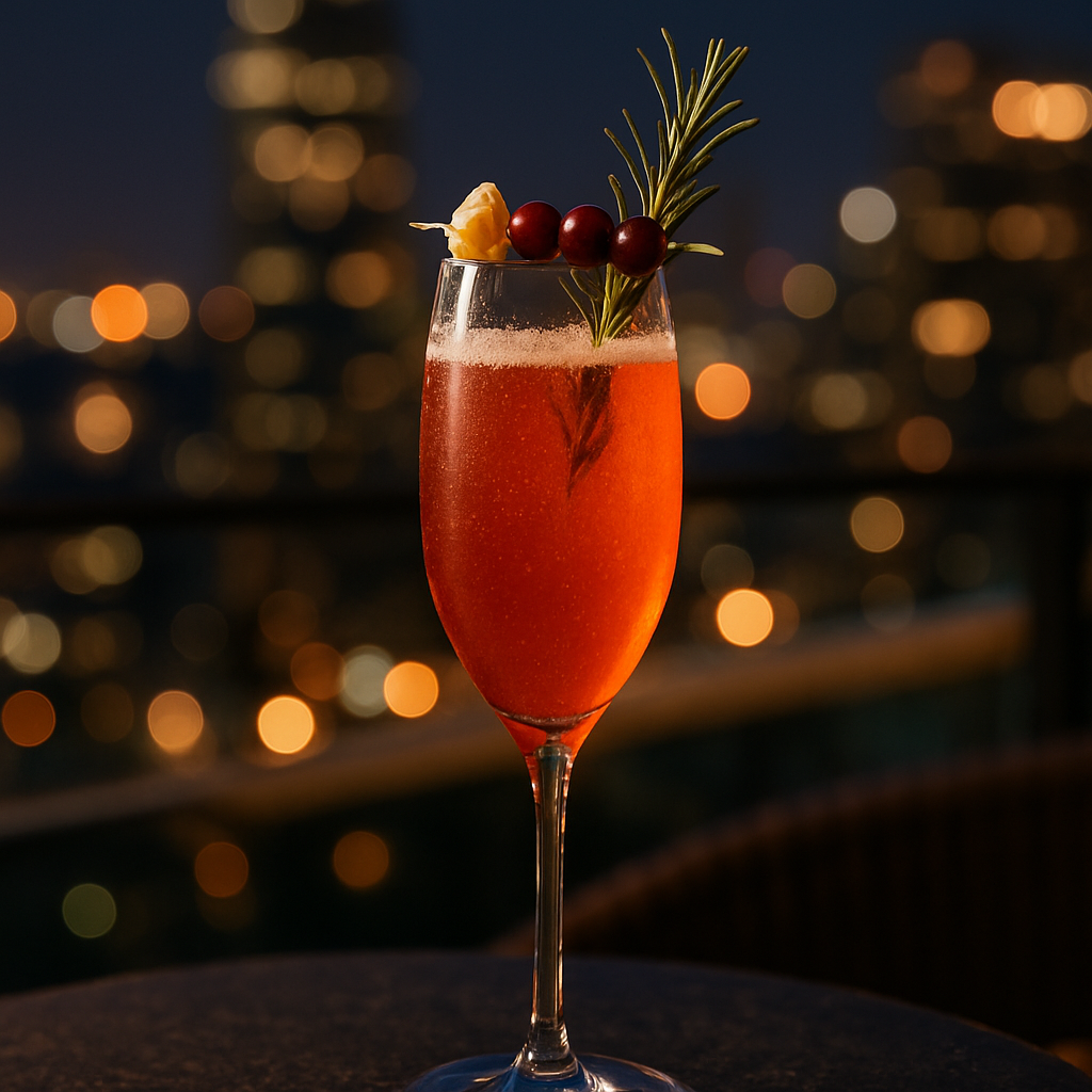 Mystic Harvest Fizz, Enchanting autumn cocktail for Halloween wedding