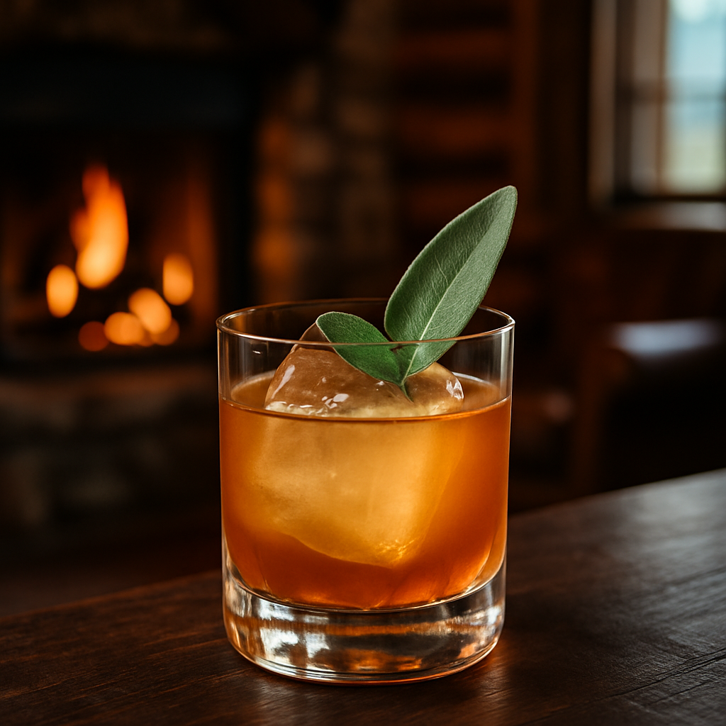 Mystic Sage Sipper, Sophisticated cocktail with sage, bourbon, citrus ...