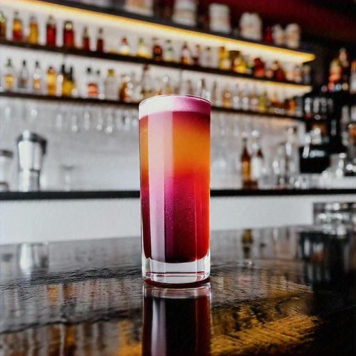 Mystic Scarlet Shift, Color-changing cocktail with red fruit allure