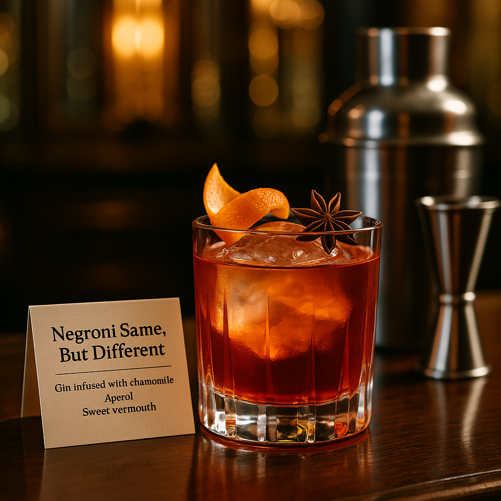 Negroni Same, But Different, Fresh twist on classic Negroni with unique ...