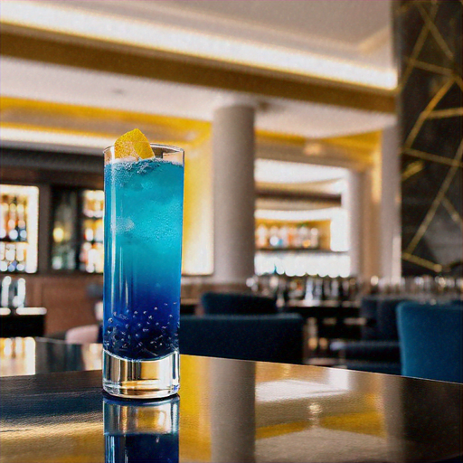 Night Sky Elixir, Citrusy blue cocktail with edible glitter shimmer