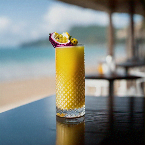 Passionfruit Breeze, Tropical passion cocktail with vibrant flavors and ...