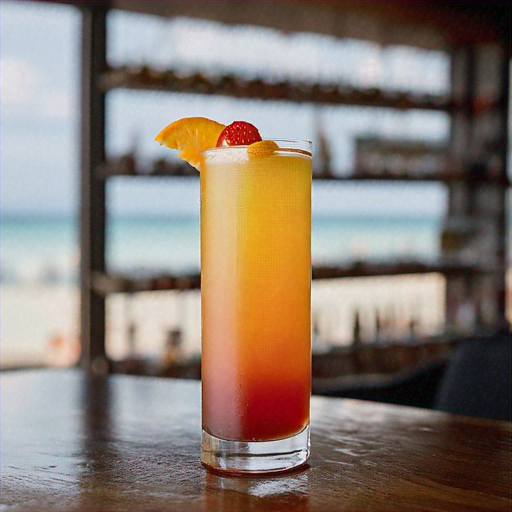 Peachy Sunrise Fizz, Refreshing peach and citrus cocktail with a subtle ...