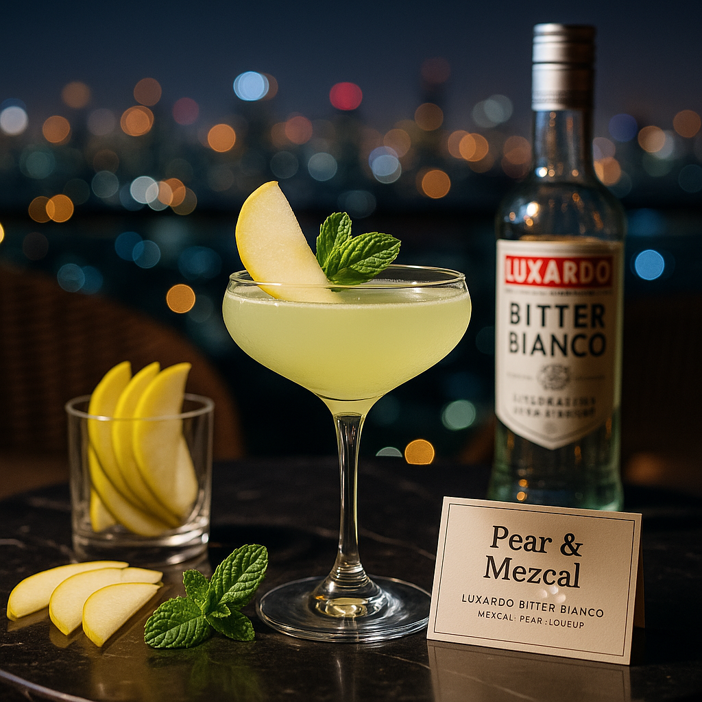Pear & Spice Reverie, Balanced pear, mezcal, and Luxardo Bitter Bianco ...
