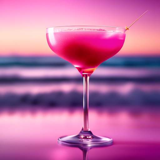 Pink Velvet Sour, Elegant cocktail with tangy flavor and stunning pink hue