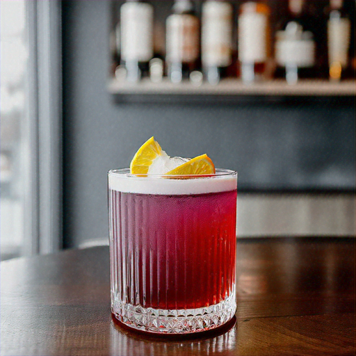 Plum Citrus Fusion, Plum, lemon, lime, rye, rum cocktail