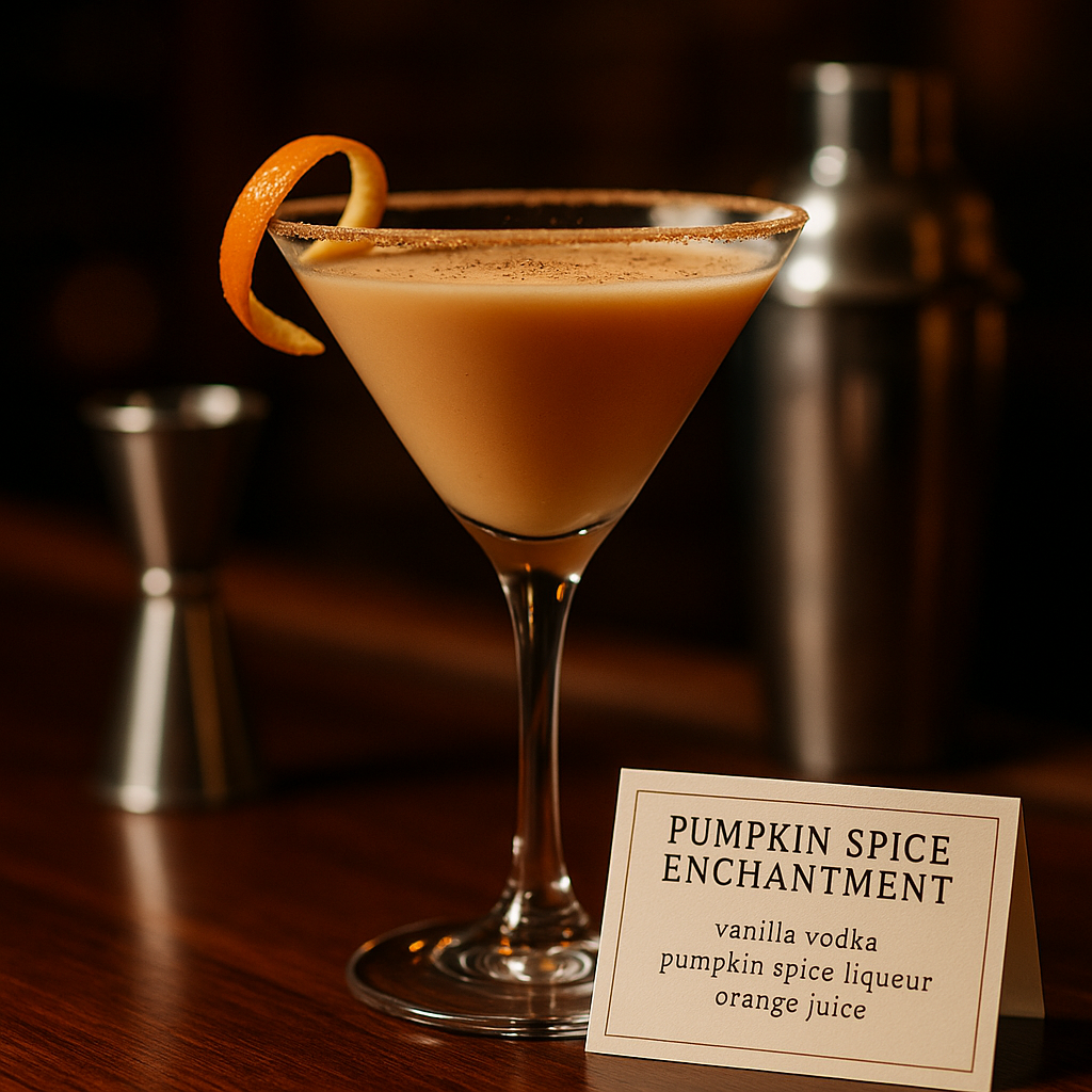 Pumpkin Spice Enchantment, Pumpkin Spice Enchantment cocktail captures ...
