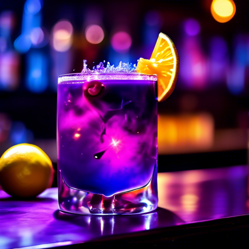Purple Love Nebula, Whimsical cocktail blending romance and mystique in ...